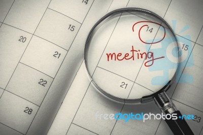 Meeting Date Stock Photo - Royalty Free Image ID 100297916
