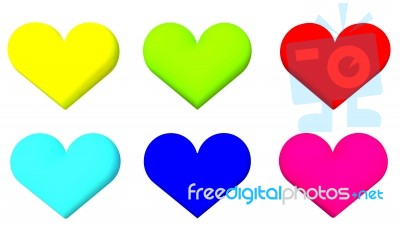 Multi Colored Heart Stock Image - Royalty Free Image ID 10070366