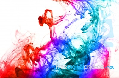 Multicolor Ink Drop Stock Photo - Royalty Free Image ID 10061152