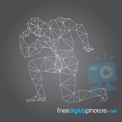 Muscle Men Abstract Stock Image - Royalty Free Image ID 100292646