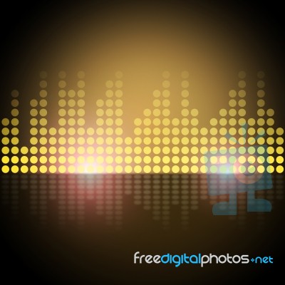 Music Equalizer Background Shows Frequency Meter Or Sound Analyz… Stock ...