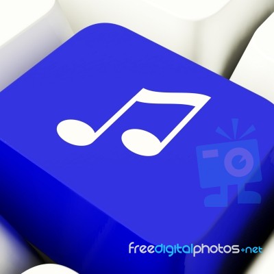 Music Symbol Computer Key Stock Image - Royalty Free Image ID 10069279