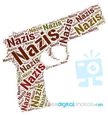 Nazis Word Means National Socialism And Hitlerism Stock Image - Royalty ...
