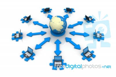 Network Puzzle Stock Image - Royalty Free Image ID 10059723