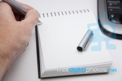 Office Supplies - Notepad Stock Photo - Royalty Free Image ID 10035154