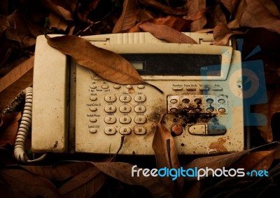 Old Fax Machine Stock Photo - Royalty Free Image ID 100255387