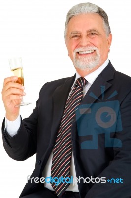 Old Man Cheering Stock Photo - Royalty Free Image ID 10031375
