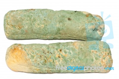 Old Musty Bread On White Stock Photo - Royalty Free Image ID 100131970