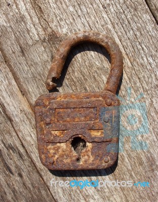 Old Rusty Padlock Stock Photo - Royalty Free Image ID 100293869