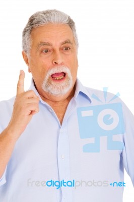 Older Man Telling Off Stock Photo - Royalty Free Image ID 10043586
