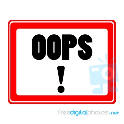 Oops Stock Image - Royalty Free Image ID 10061458