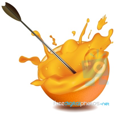 Orange Target Stock Image - Royalty Free Image ID 10036984