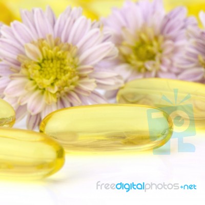 Oval Shape Of Soft Gelatin Capsule Stock Photo - Royalty Free Image ID ...