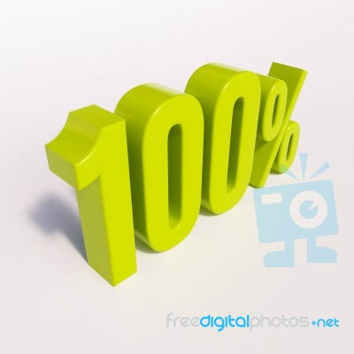 Percentage Sign, 100 Percent Stock Image - Royalty Free Image ID 100426514