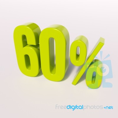 Percentage Sign, 60 Percent Stock Image - Royalty Free Image ID 100426492