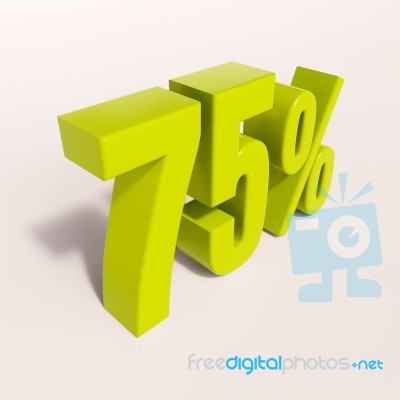 Percentage Sign, 75 Percent Stock Image - Royalty Free Image ID 100438560