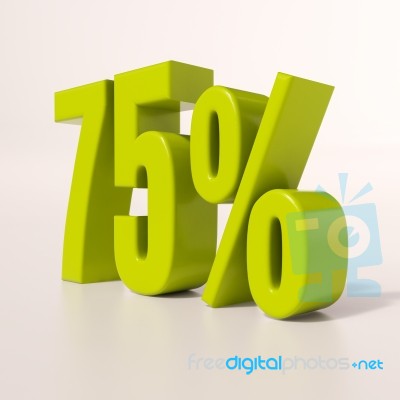Percentage Sign, 75 Percent Stock Image - Royalty Free Image ID 100438561