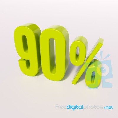 Percentage Sign, 90 Percent Stock Image - Royalty Free Image ID 100426506
