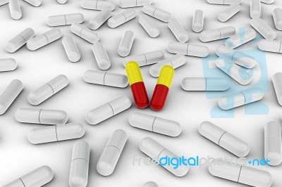 Pills Stock Image - Royalty Free Image ID 10016847