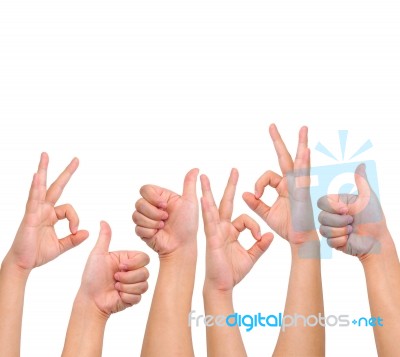 Positive Hand Sign Stock Photo - Royalty Free Image ID 10046202