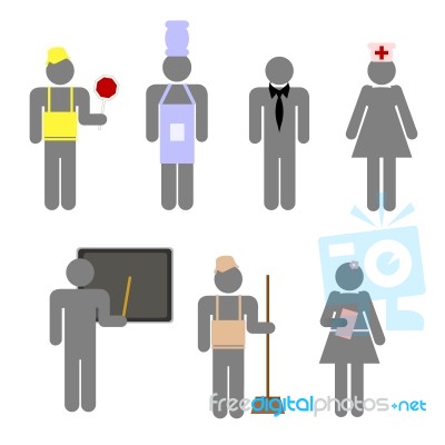 Professional Person Icon Stock Image - Royalty Free Image ID 10050998