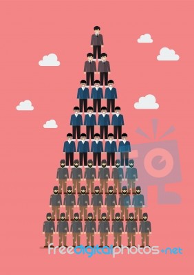 Pyramid Of Social Class Stock Image - Royalty Free Image ID 100567691