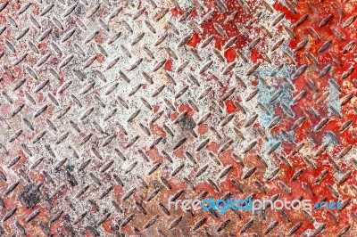 Red And White Diamond Pattern Metal Sheet Stock Photo - Royalty Free ...