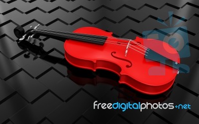 Red Violin Stock Image - Royalty Free Image ID 10090333