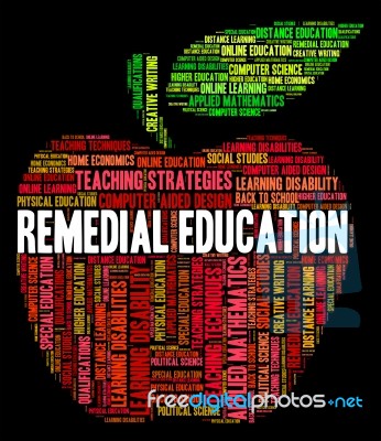 Remedial Education Indicates Study Learning And Learned Stock Image ...