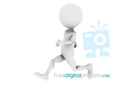 Running 3d Man Stock Photo - Royalty Free Image ID 10079298