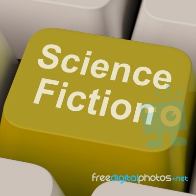 Science Fiction Key Shows Sci Fi Books And Movies Stock Image - Royalty ...