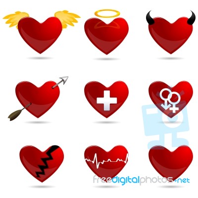 Shapes Of Heart Stock Image - Royalty Free Image ID 10052029