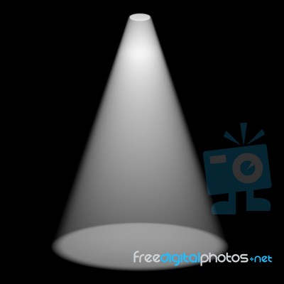 Single Spotlight On Stage
