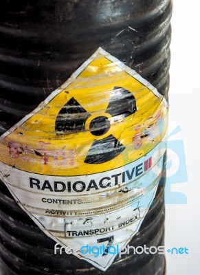 Steel Container Of Radioactive Material Stock Photo - Royalty Free ...
