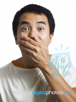 Surprised And Shocked Guy Stock Photo - Royalty Free Image ID 10053875