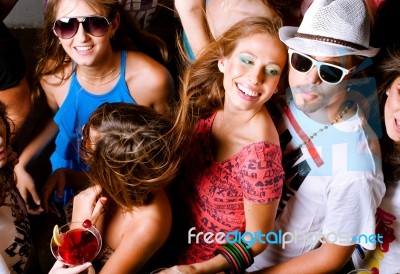 Teens In Night Club Stock Photo - Royalty Free Image ID 10054128