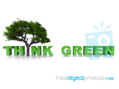 Think Green Stock Image - Royalty Free Image ID 10050902