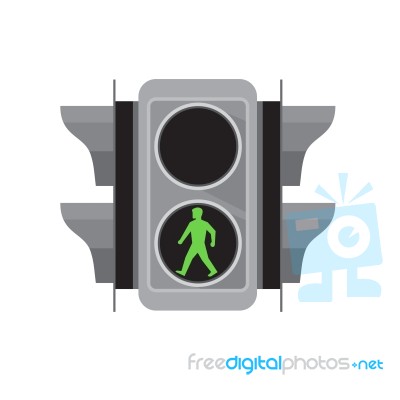 Traffic Light Man Walking Retro Stock Image - Royalty Free Image ID ...