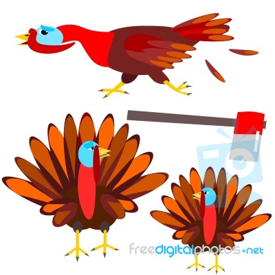 Turkey And Axe Stock Image - Royalty Free Image ID 10082822