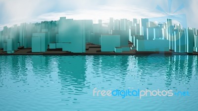 Turquoise City Stock Image - Royalty Free Image ID 10075922