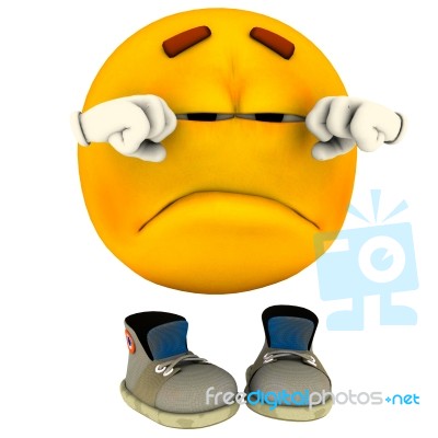 Weeping Emotiguy Stock Image - Royalty Free Image ID 10062461
