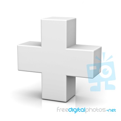 White Plus Sign Stock Image - Royalty Free Image ID 100169405