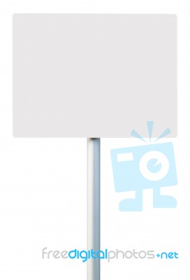 White Sign Stock Photo - Royalty Free Image ID 100151939