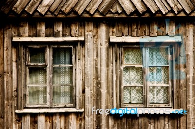 Wooden Cottage Window Stock Photo - Royalty Free Image ID 10032970