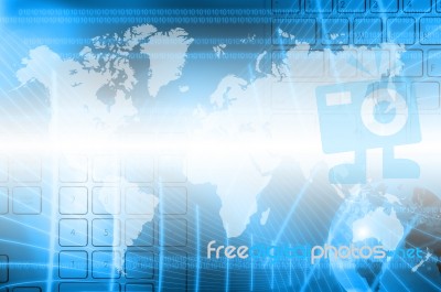 World Technology Background Stock Photo - Royalty Free Image ID 10067814