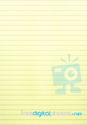 Yellow Lined Paper Stock Photo - Royalty Free Image ID 100183990