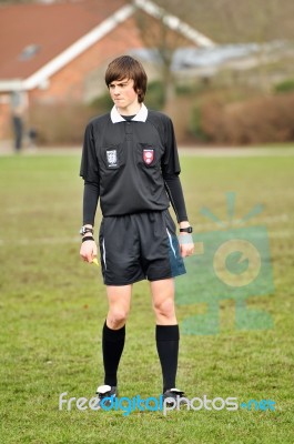 Young Football Referee Stock Photo - Royalty Free Image ID 100140583